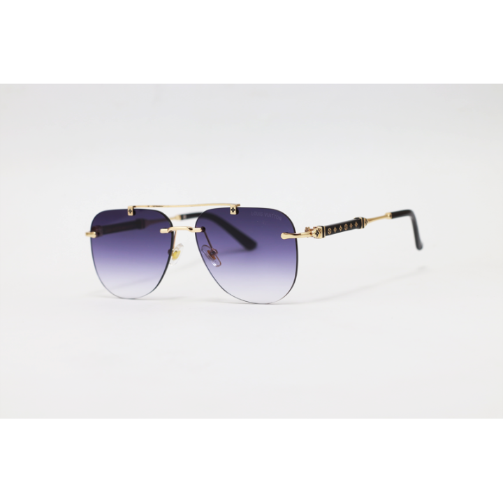 Louis Vuitton - 3151 - Golden Purple Gradient - Metal - Double Bridge ...