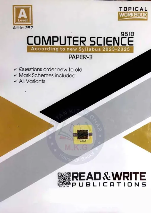 Computer Science 9618 Paper 3 Article 257 for A Level Topical Work book ...