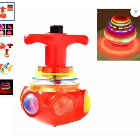 One-piece set featuring LED light - music lattu - spinning top ...