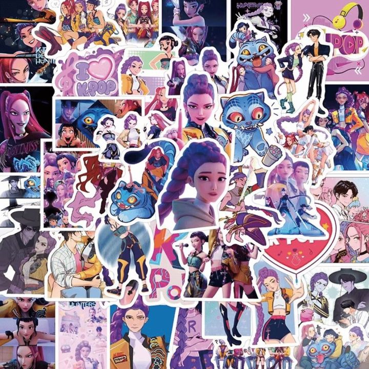 New Derpy Tiger KPop Demon Hunters Stickers Zoey Rumi Mira Graffiti ...