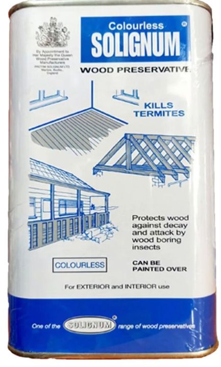 SOLIGNUM WOOD PRESERVATIVE CLEAR ( KILLS TERMITES ) – 4 Liter | Daraz.pk