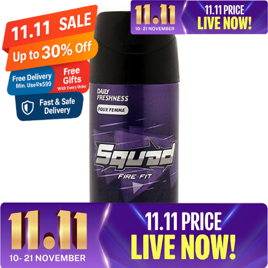 Hemani Live Natural - Squad Deodorant Spray - Fire Fit 150ml "For Women ...
