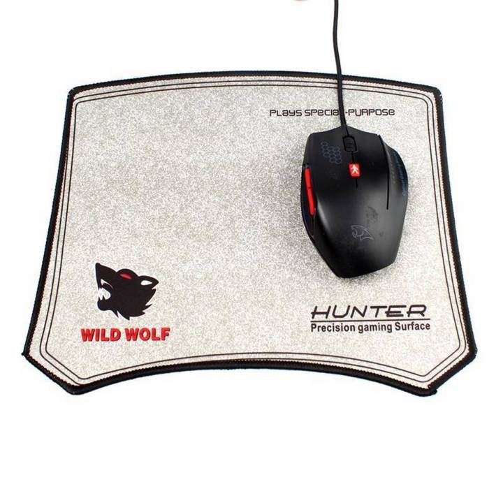 Micro Wolf Hunter Gaming Surface Mouse Pad | Daraz.pk