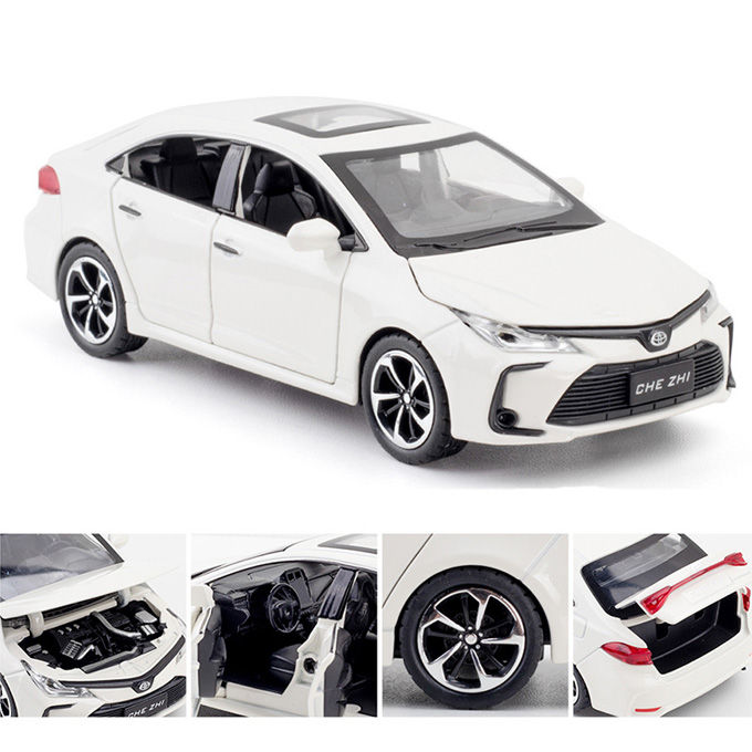 Toyota Corolla Altis Grande Die Cast Scale Model Car - 6 inches - White ...