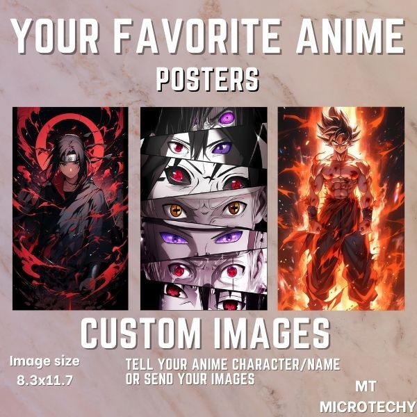 3 Anime Posters Of Your Choice Premium Quality | Daraz.pk