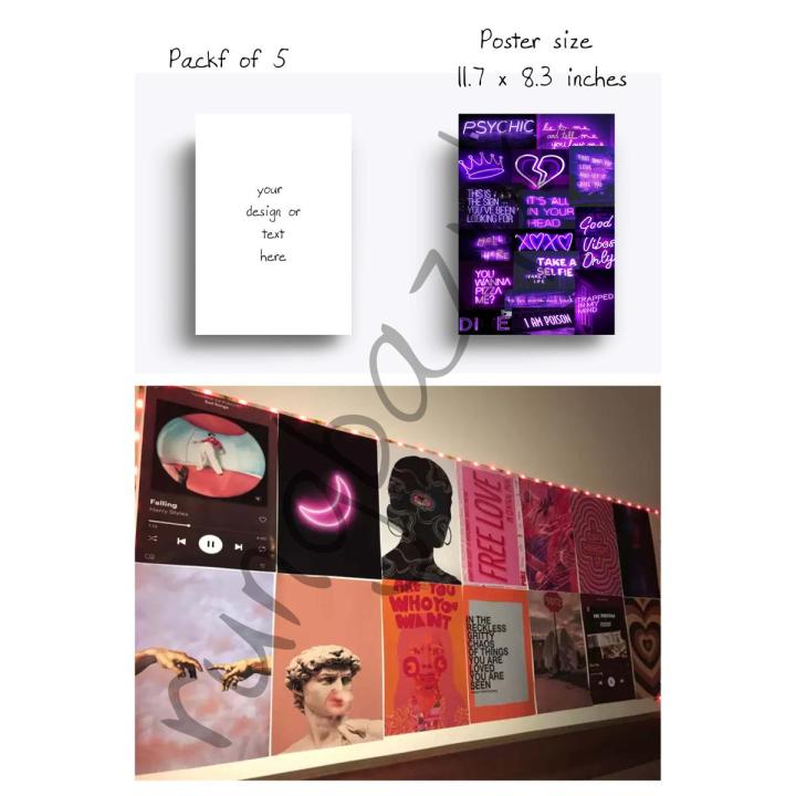 Customized Poster (Pack of 5) | Daraz.pk