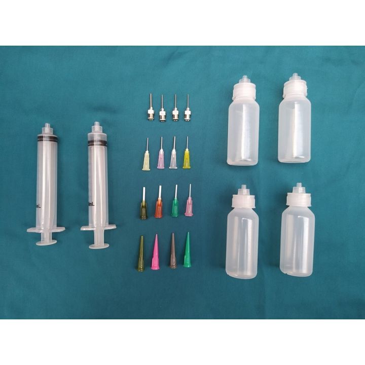 Henna Mehndi Applicator Kit with 02 Syringes 04 Squeeze Luer Lock ...