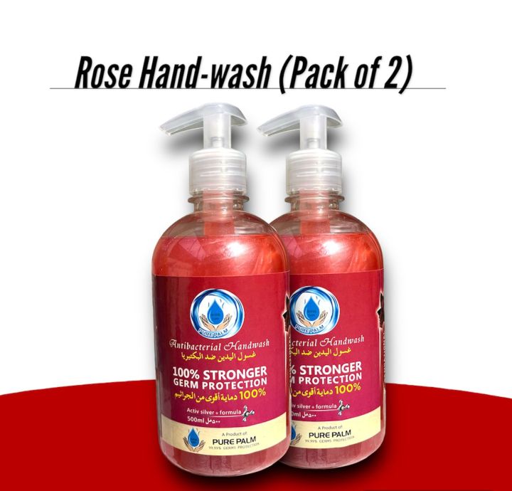 Pure Palm Hand wash - Rose Hand Wash -Liquid Soap Active Silver ...