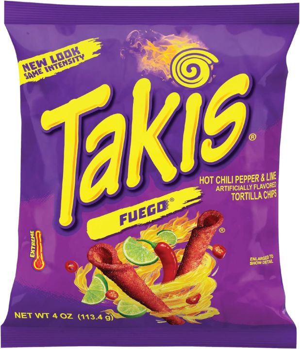 Takis Fuego Flavored Tortilla Chips - Pack of 1- 113.4g - | Daraz.pk