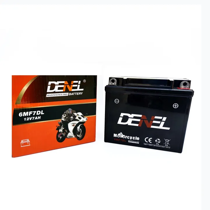 AKE- DENEL MOTORCYCLE DRY BATTERY 9AH, 7AH, 5AH, 2.5AH - 12 VOLT BIKE ...