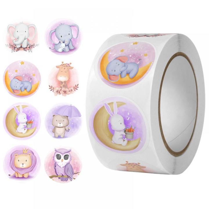 Kawaii Label Sticker for Packaging Cartoon Toy Animal Sticker for Kids ...