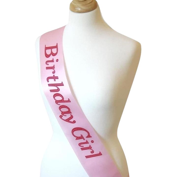 "Birthday Girl" Sash In Pink Color - Best For Girl's Birthday Party ...