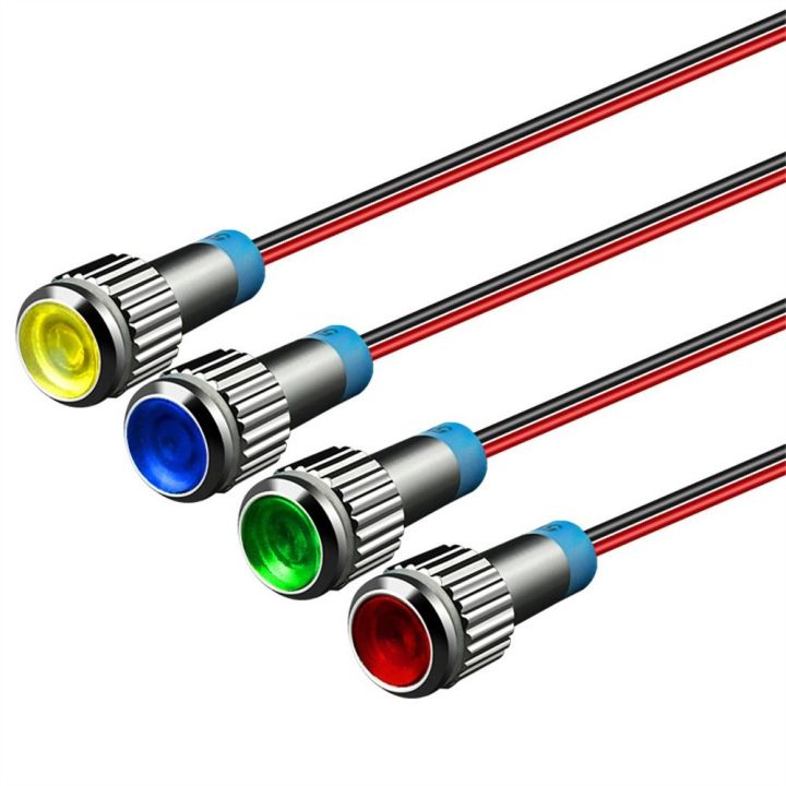 Work Light Red/Yellow/Blue 3V 6V 12V 24V LED Light Metal Waterproof ...