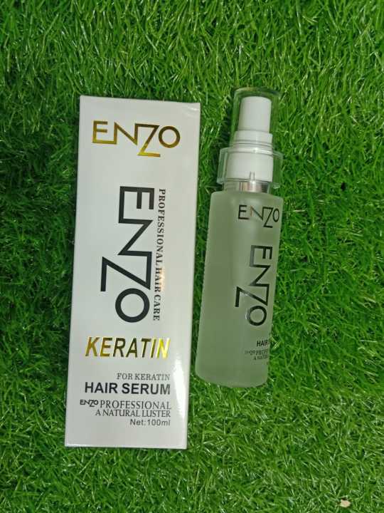 Enzo Keratin Hair Serum – Anti-Frizz, Smoothing & Shine-Boosting ...