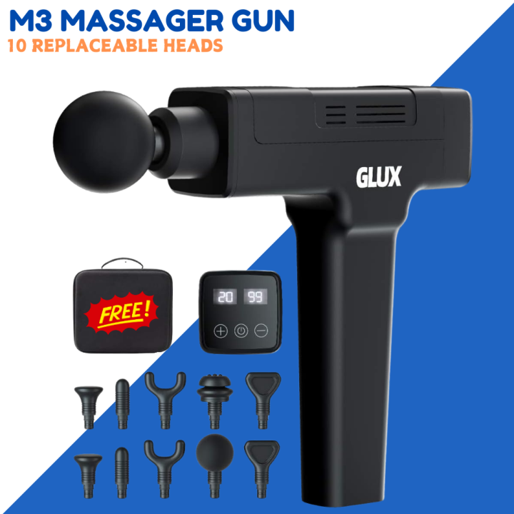 GLUX Massage Machine - 10 Replaceable Heads, Full Body Relaxation M3 ...