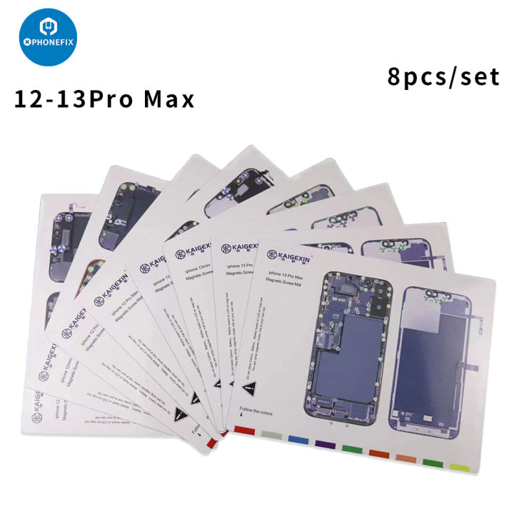 Guide Chart Magnetic Screw Mat for iPhone 6 to 11PM 12 13 Series 14 ...