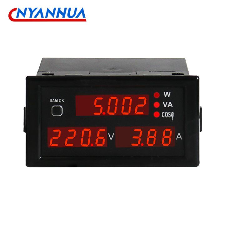 【Unique features】Multifunction AC Voltage Current Power Meter Power ...