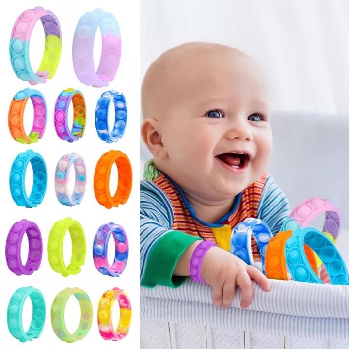 Pop Bracelet Fidget Toy Wearable Fidget Bracelets Push Popping Bubble ...