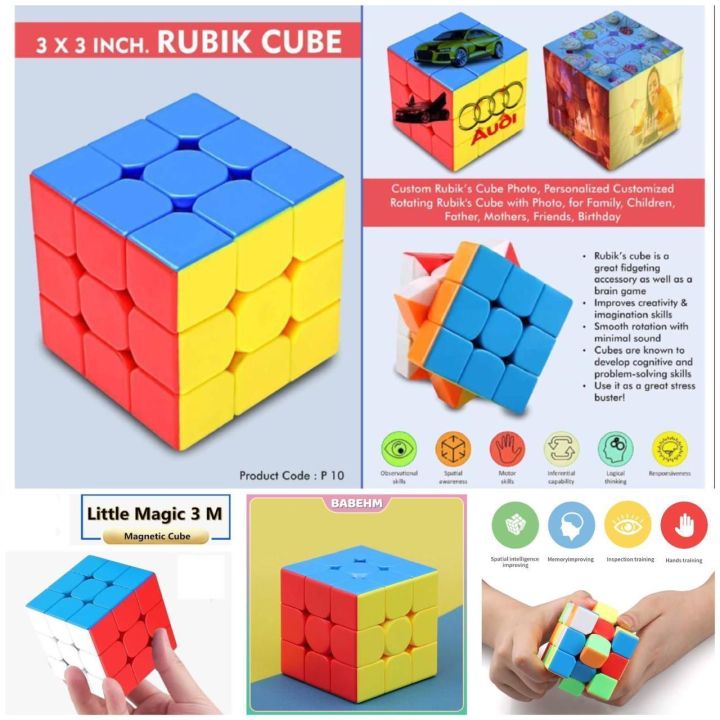 Rubik Cube Stickerless Qiyi Warrior Rubiks Cube Magic Speed Cube Puzzle Toys Rubik's Cube Memory ...