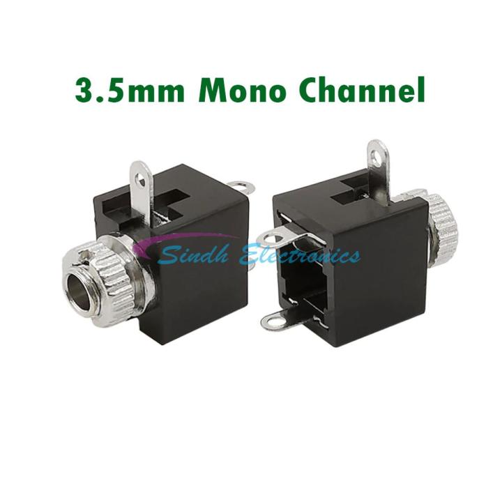 2PCS - 3.5mm Female Mono Channel Headphone Audio Socket Connector ...