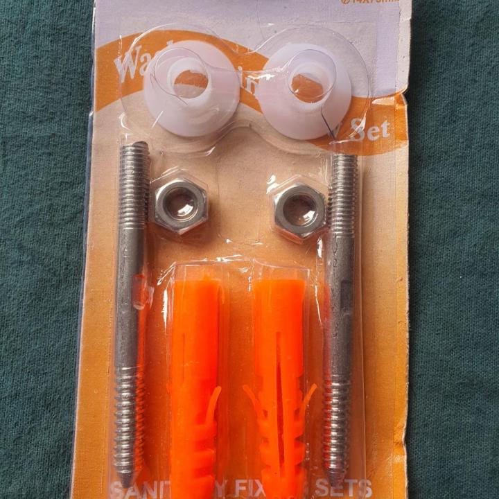 Hagh Quality Basin Screw set/Basin Bolt Kit in Stainless Steel | Daraz.pk