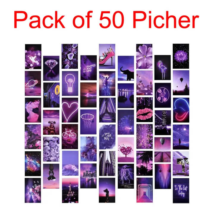 50 pink mini photo pack /Pink 50 Mini Aesthetics Photo Cards of Your ...