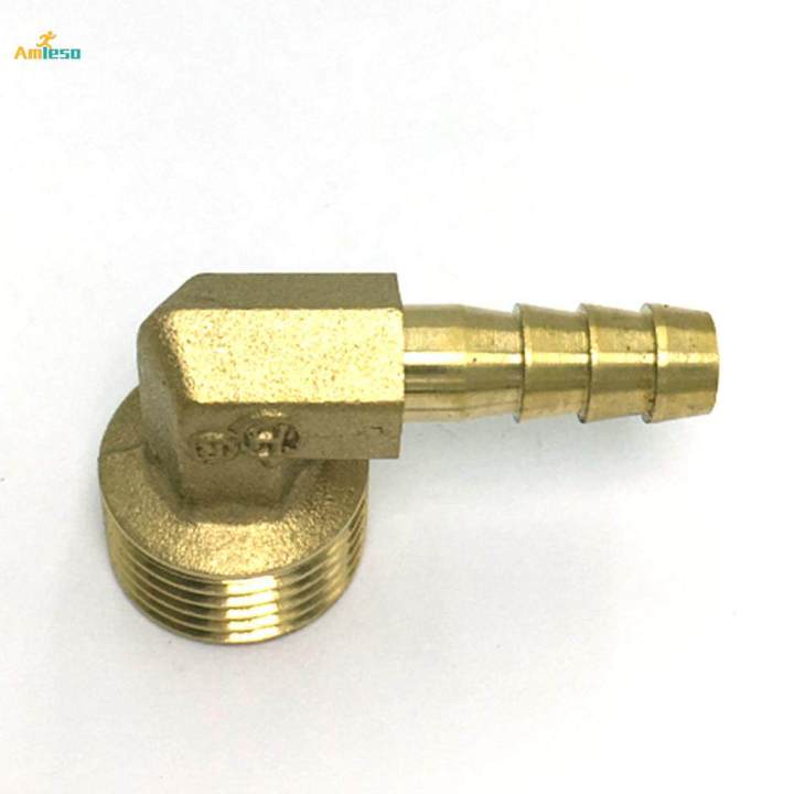 Brass 1/2 inch Thread 90 Degree Quick Joint Coupler Fittings 20mm x 8mm ...