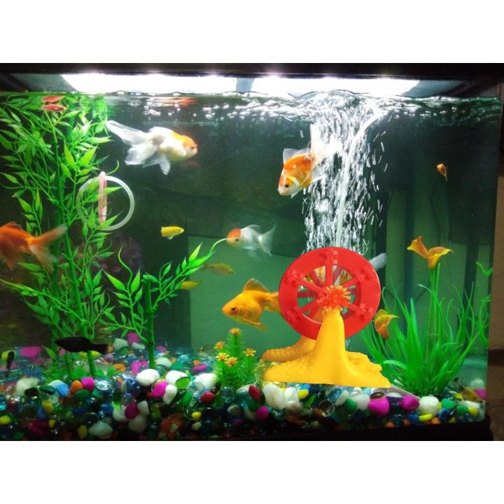 Aquarium Water large size Wheel Toy Decoration Item Wind Mill Aquarium ...