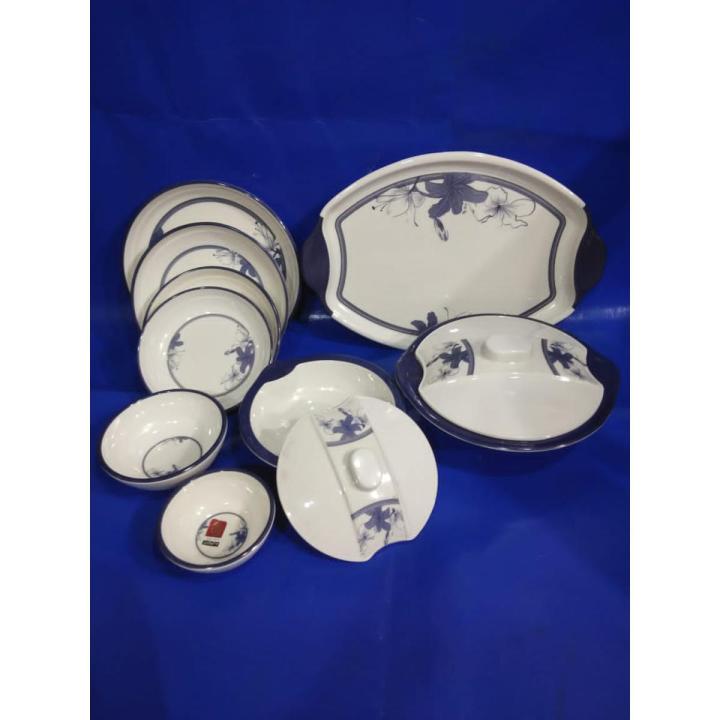 Diner Set – Dinner Set Melamine High Quality Dinner Set Blue 42-Pcs ...