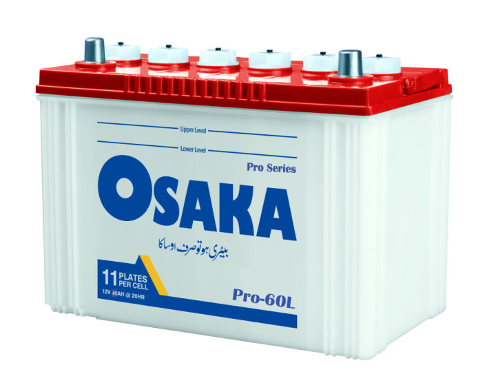 Osaka Battery- New Pro Series Model - Pro-60L -12Volt - 11 Plate - 40AH ...