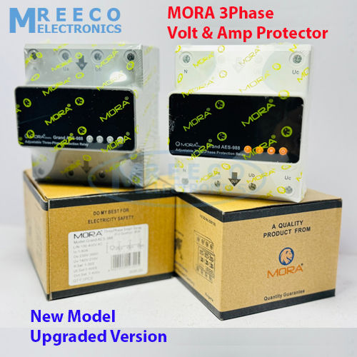 Original MORA Bulgaria 3Phase 63A Under and Over Voltage and Current ...