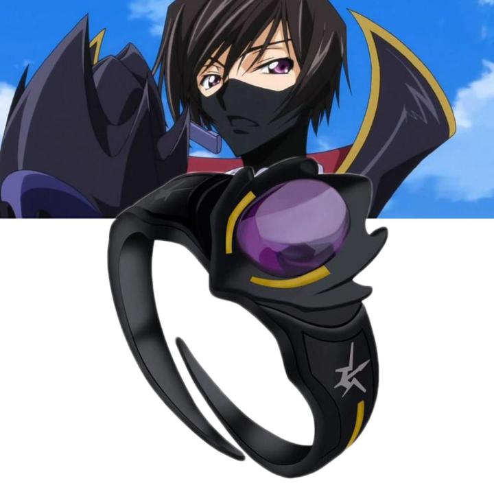 Anime CODE GEASS Lelouch of the Rebellion Ring Lelouch Lamperouge Zero ...