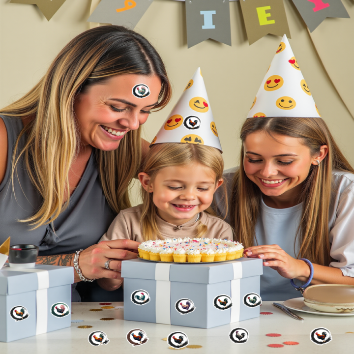 Cartoon Rooster stickers elegant Decals colorful vibrant Bird Series ...