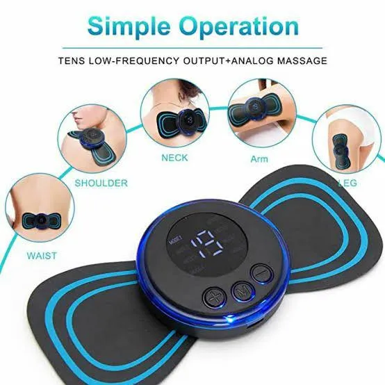 Rechargeable EMS Mini Massager – Portable Microcurrent Therapy for Neck ...