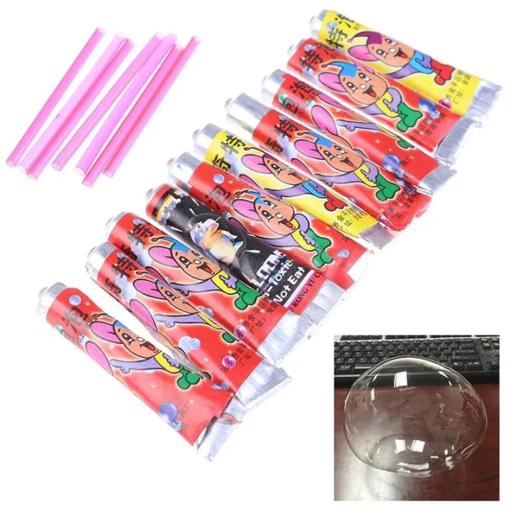 Magic Bubble Glue Toy Blowing Colorful Bubble Ball Space Balloon Toy ...