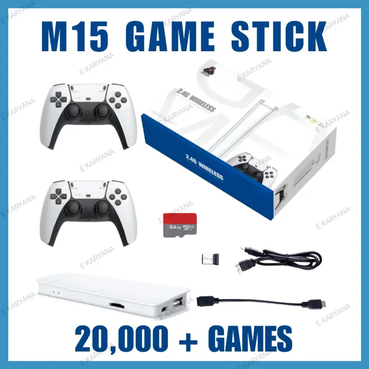 M15 Game Stick 4K | 64 GB 20,000 Plus Built in Games and Video Game ...