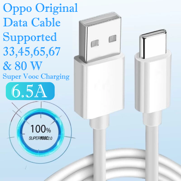 Oppo 100% Original 6.5A Super Vooc Charging Data Cable | Original Oppo ...