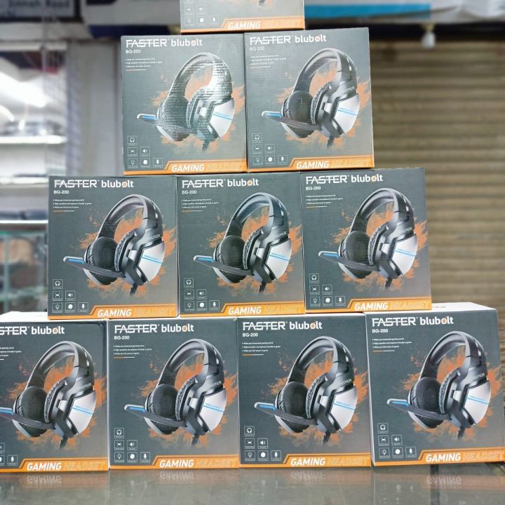 FASTER Blubolt BG-200 Surrounding Sound Gaming Headset with Noise ...