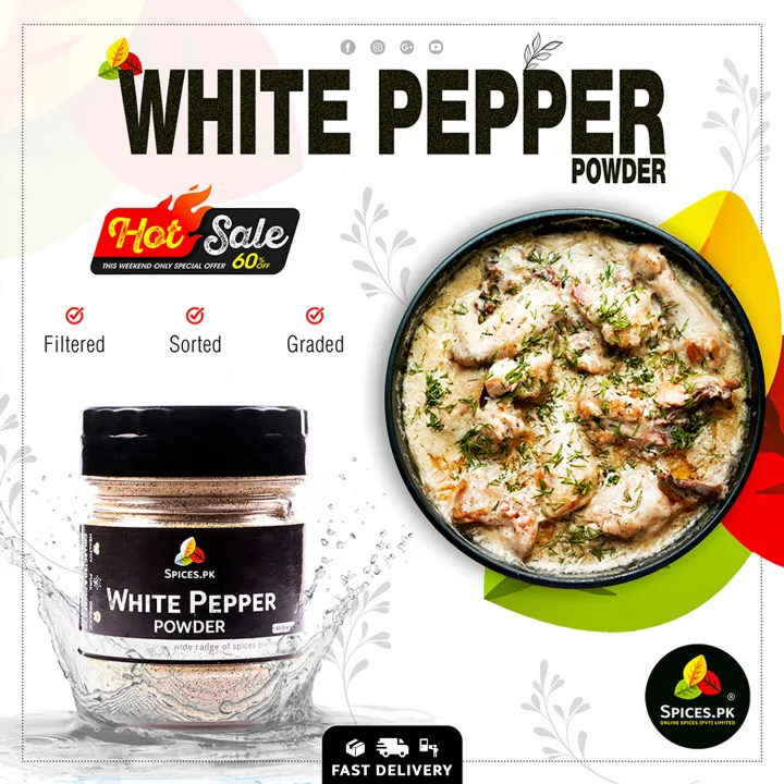 White Pepper Powder / Sufayed Mirch Powder / Dakhni Mirch powder ...