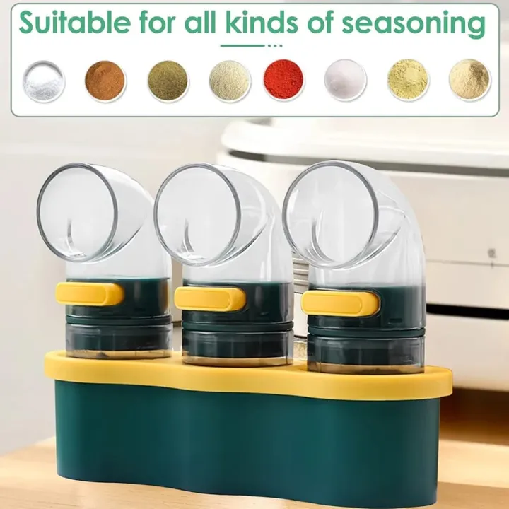 3-Piece Spice Bottles Set with 0.5 Gram Measurement Click – Precision ...