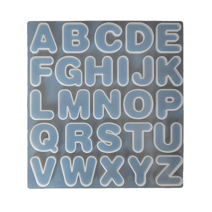 Silicone Cake Mold 26 English Alphabet Letters Chocolate Ice Cube Candy ...