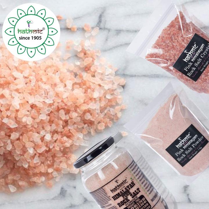Pink Himalayan Rock Salt Powder Jar, 1kg | Daraz.pk