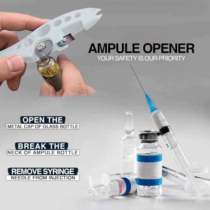 Ampoule Cutter for Glass Injection Vials – Safe & Easy Ampule Opener ...
