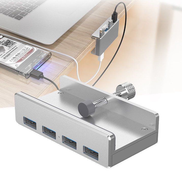 cateck 1 x Four Ports USB Hub, High Speed USB 3.0 Clip-type HUB For ...