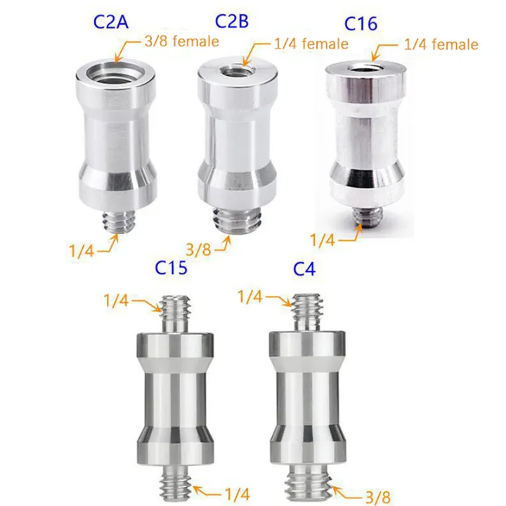 Conversion Screw 1/4 to 3/8 Screw Flash Stand Tripod Screw Convert ...