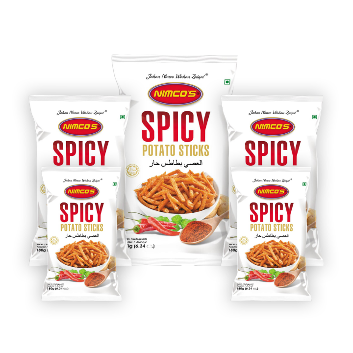 Nimco's Spicy Potato Sticks 180g Pack of 5 | Daraz.pk