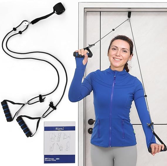 Shoulder Pulley Over The Door Physical Therapy System, Exercise Pulley ...