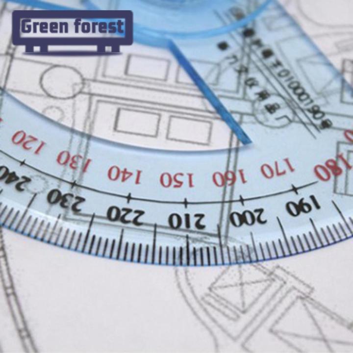Green forest Angle Protractor Wide Application Protractor Ruler with ...