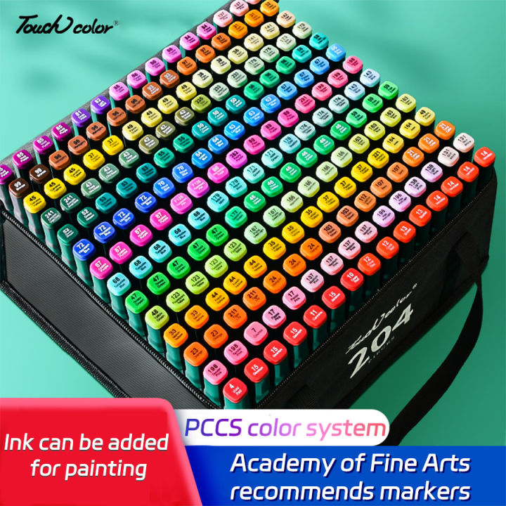 12-262 Colores Double Pen Tip Markers Brush Pens Set Painting ...