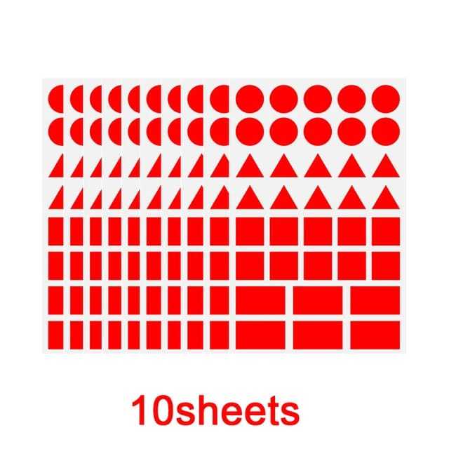 Colored Triangles Rectangular Dot Stickers for Kids Student DIY Jigsaw ...